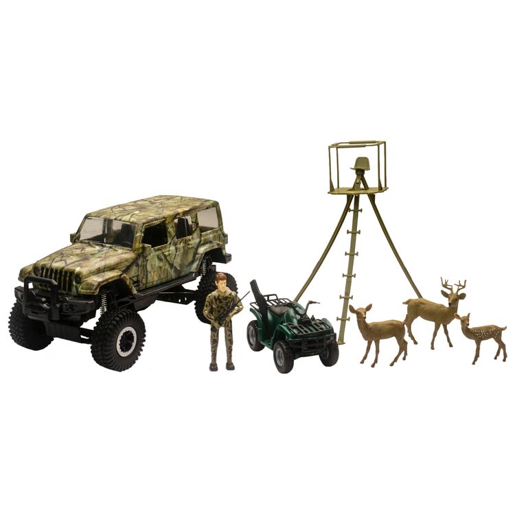 New Ray Toys Deer Hunting Playset 1:18 Model – Just Rev It